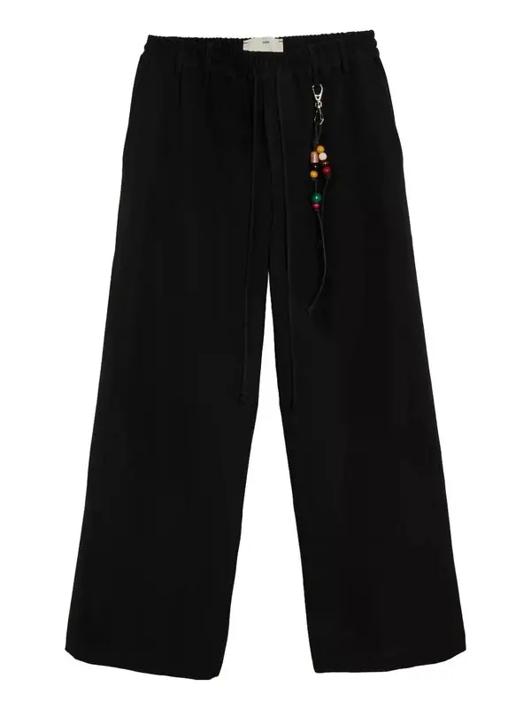 SONG FOR THE MUTE Drawstring Trousers - Black