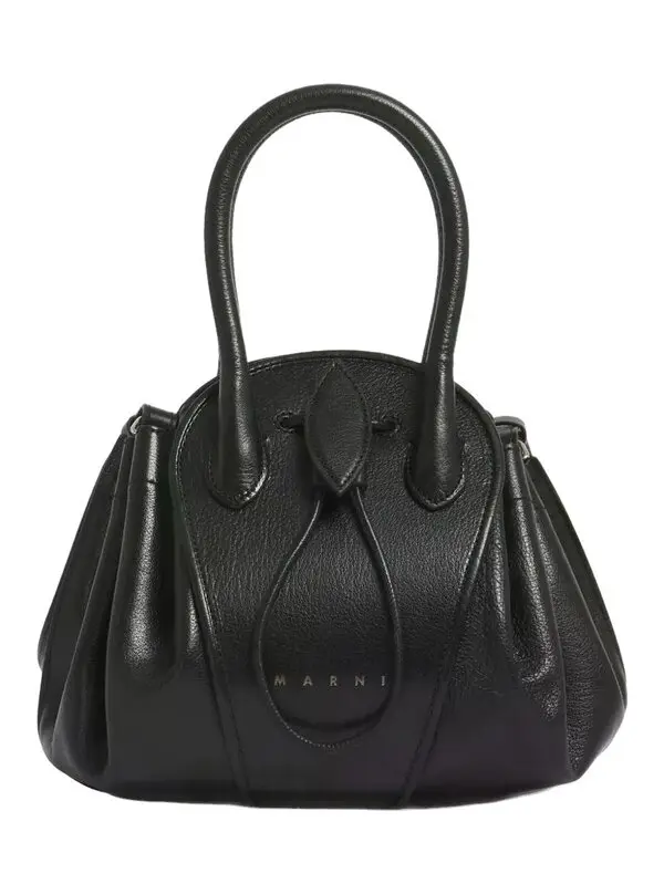 Marni Tubular Handle Shoulder Bag - Black