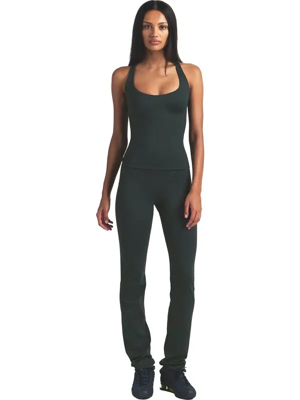 SKIMS V Line 39" Straight Legging | Black | Small | Nike Matte - Dark Teal
