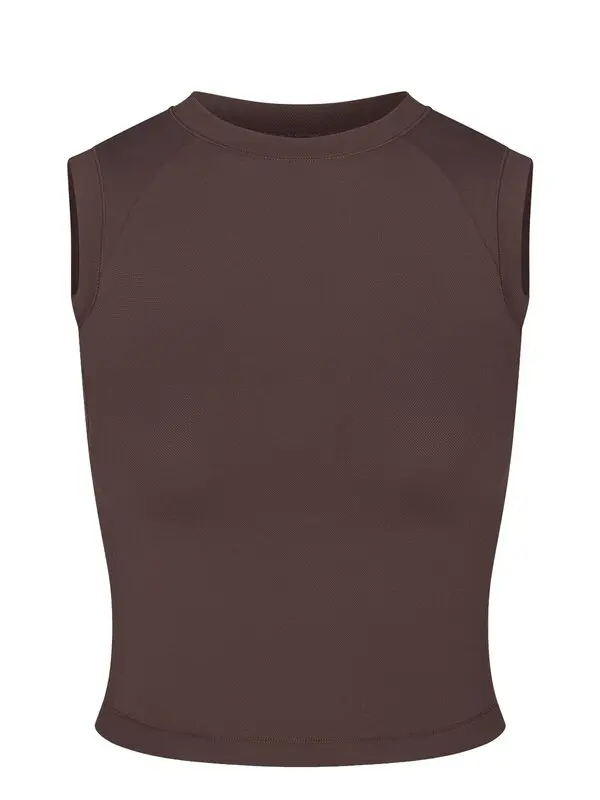 SKIMS Muscle Tank Top - Dark Sepia