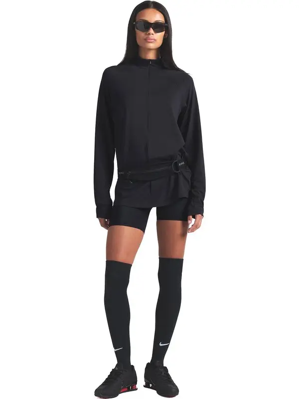 SKIMS Long Sleeve Half Zip Airy Top - Obsidian