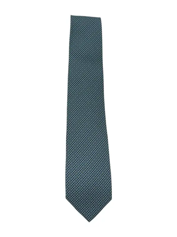 FERRAGAMO Silk Neck Tie - Blue