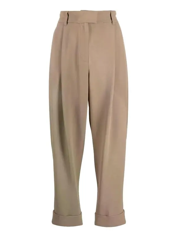 Brunello Cucinelli Cropped Tailored Trousers - Neutrals