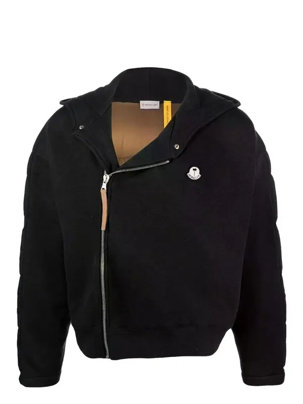 Palm Angels X Moncler Side Zip Fastening Padded Jacket - Black