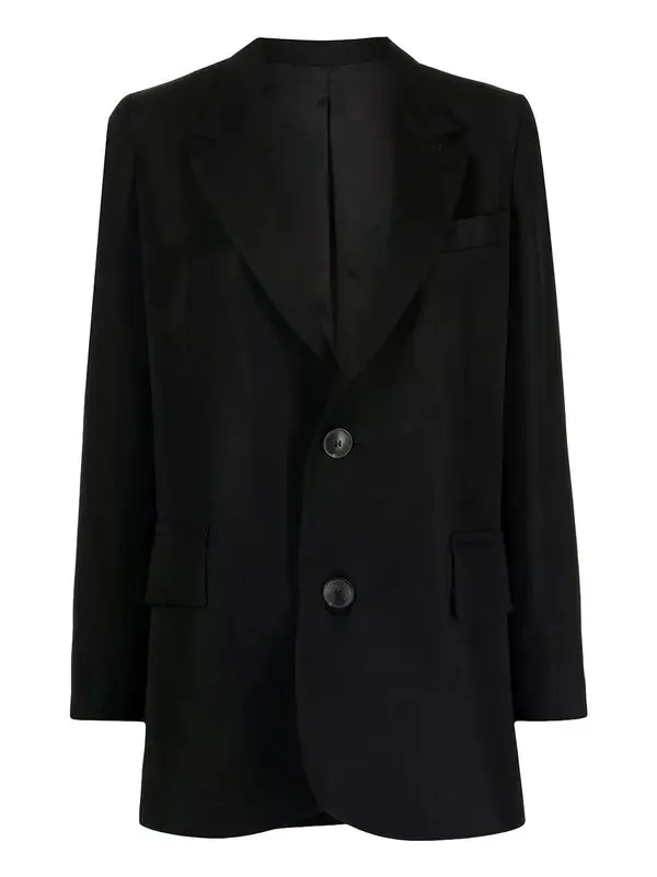 AMI Paris Single-breasted Blazer - Black