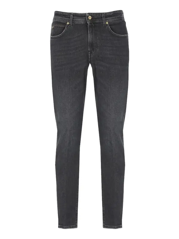 BRIGLIA 1949 Cotton Jeans - Black