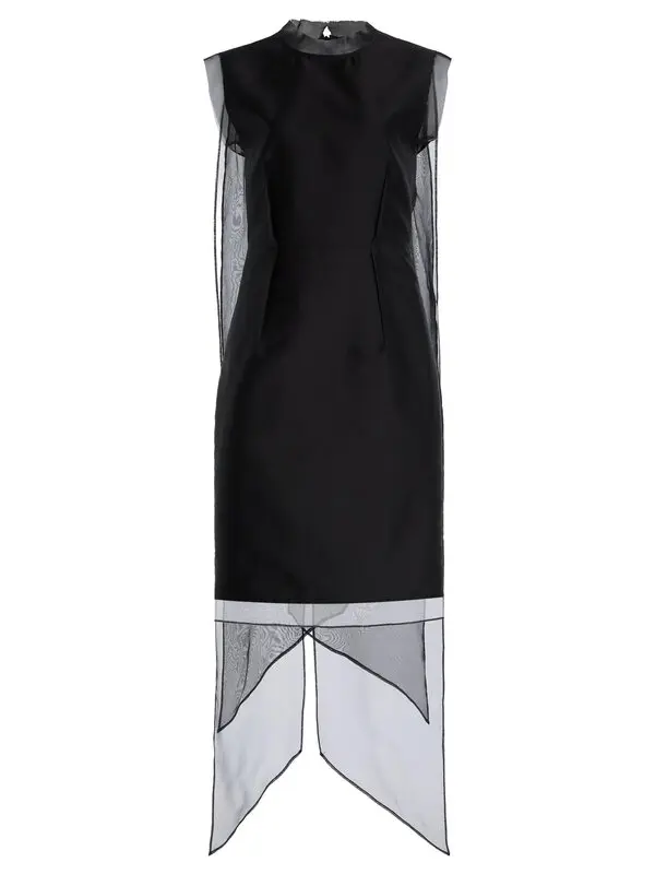 THE GARMENT Vivaldi Draped Silk Dress - Black