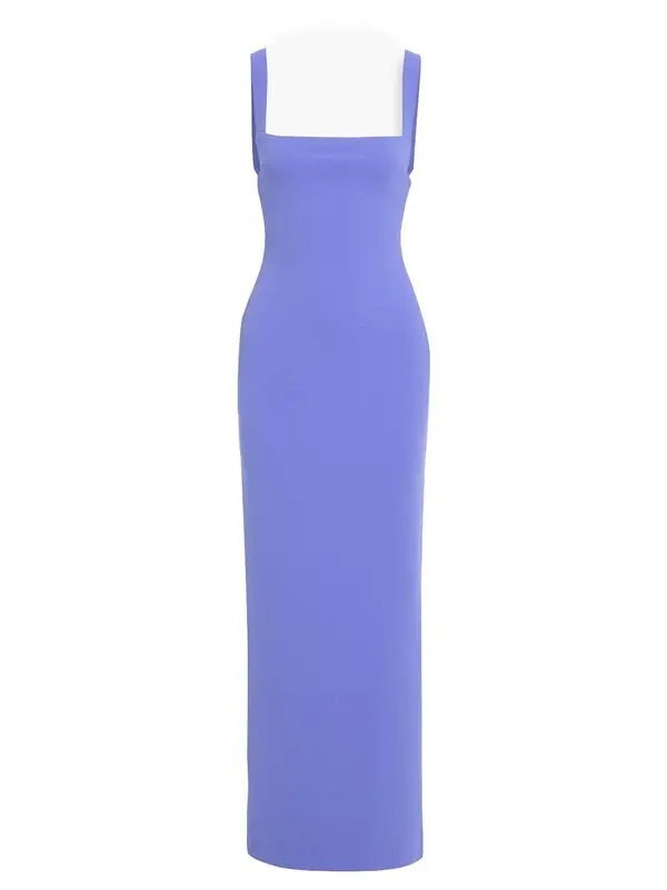 Solace London Joni Crepe Maxi Dress - Purple