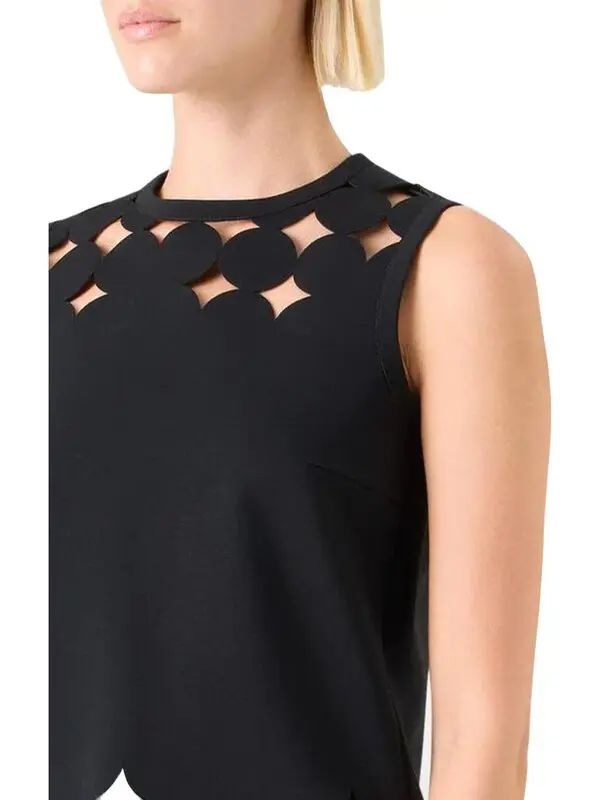 Akris Sleeveless Cutout Top - Black