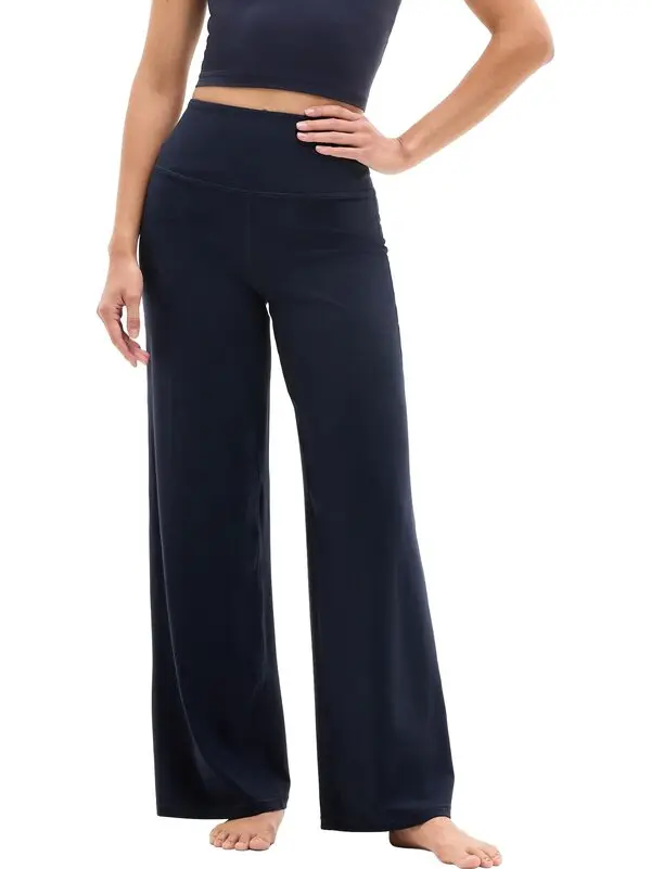 Athleta Elation Ultra High Rise Wide Leg Pant - Navy