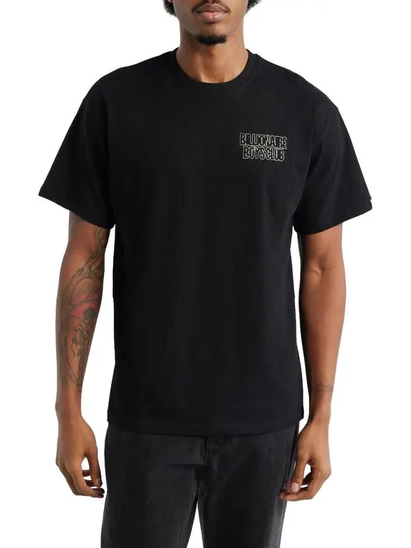 BILLIONAIRE BOYS CLUB Bb Mantra Cotton Graphic T-shirt - Black