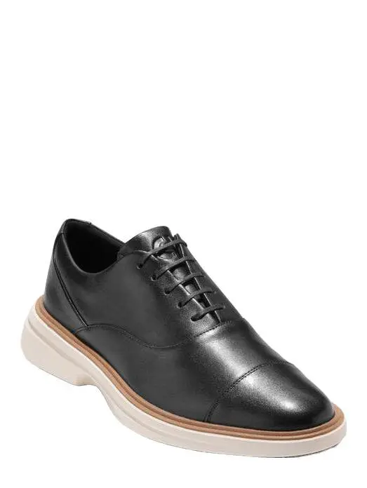 Cole Haan Originalgrand Cityspectre Cap Toe Oxford - Black/ch Natural/ivory