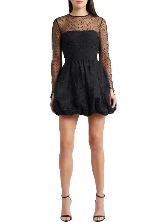 Saylor Saoirse Studded Mini Dress - Black