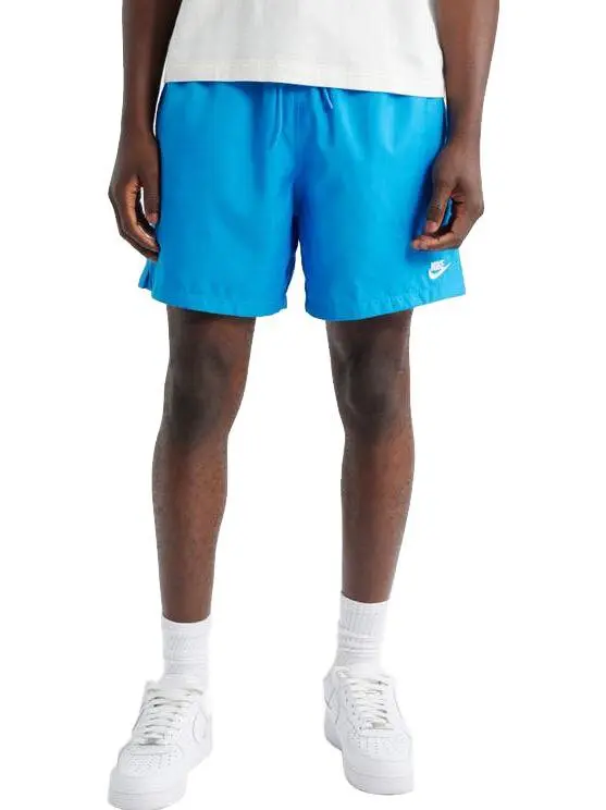 Nike Club Woven Flow Shorts - 435 Lt Photo Blue/white