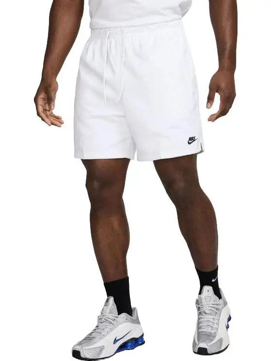 Nike Club Woven Flow Shorts - White/black