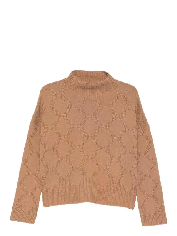 Liviana Conti Marta High-neck Knitwear - Brown