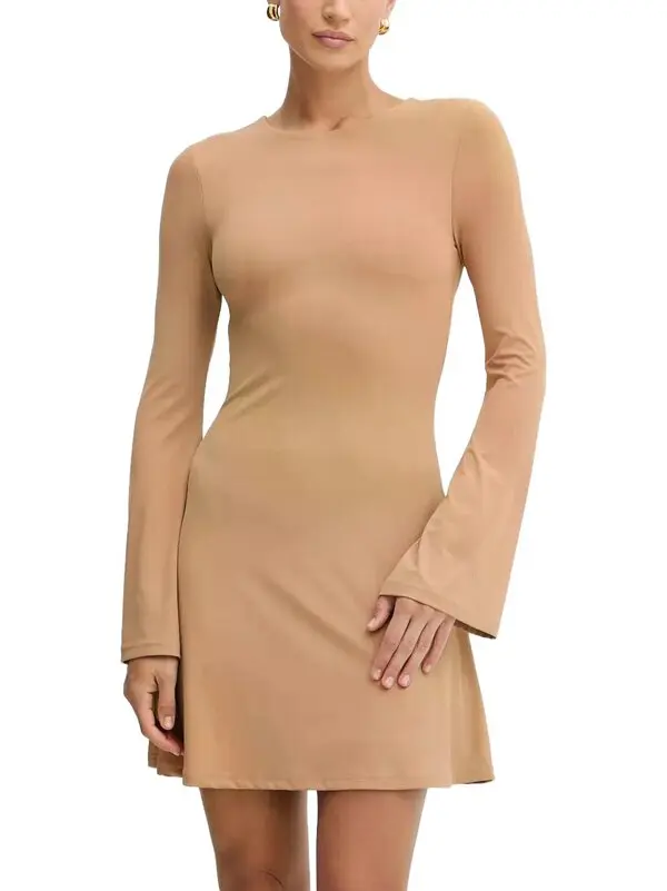 SILVIAN HEACH Mini Long-sleeve Dress - Neutrals