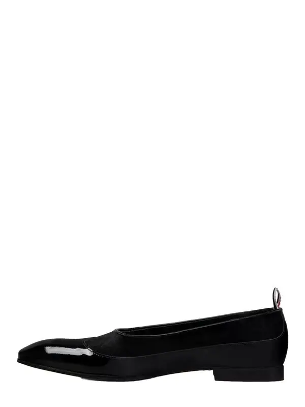 Thom Browne Leather Ballerina - Black