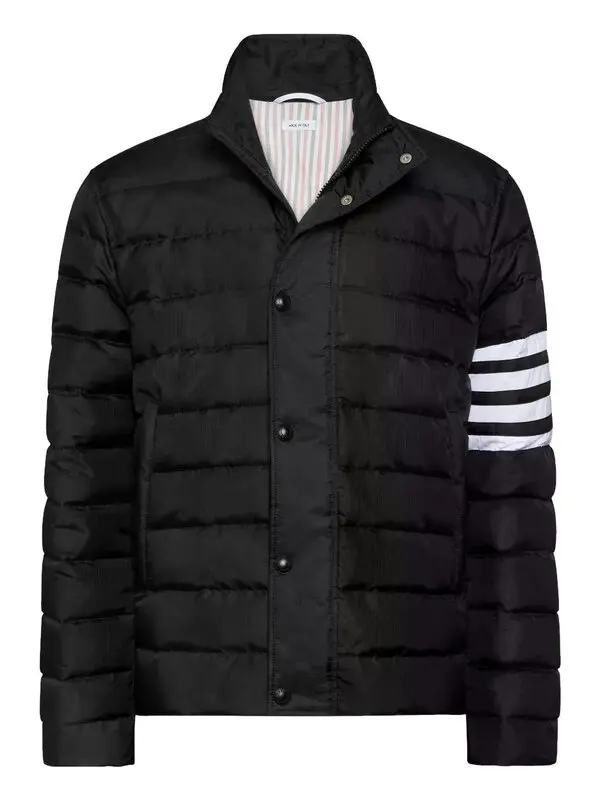 Thom Browne Four-bar Stripe Detail Jacket - Black