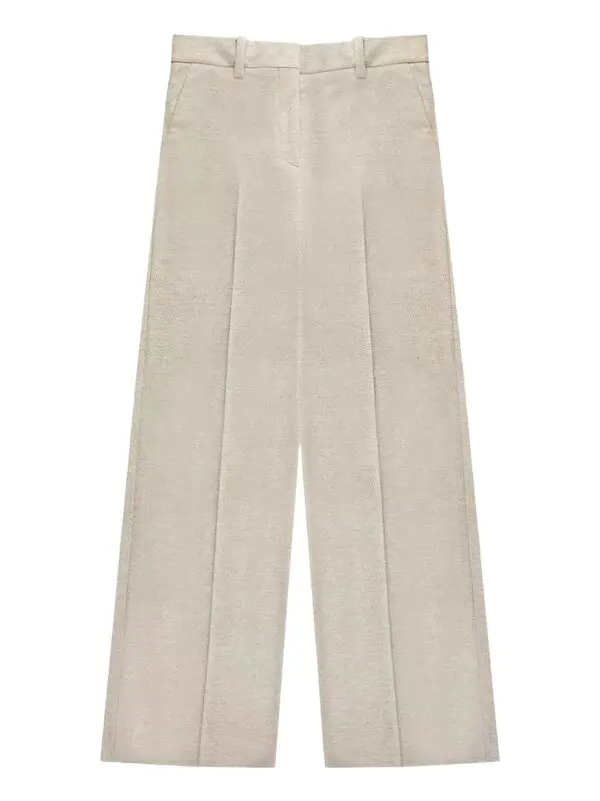 SLOWEAR X Incotex Micro-pattern Wool Trousers - Neutrals