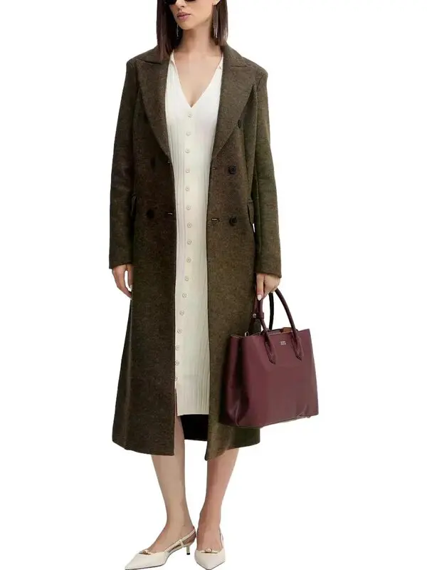 SILVIAN HEACH Double-breasted Coat - Brown