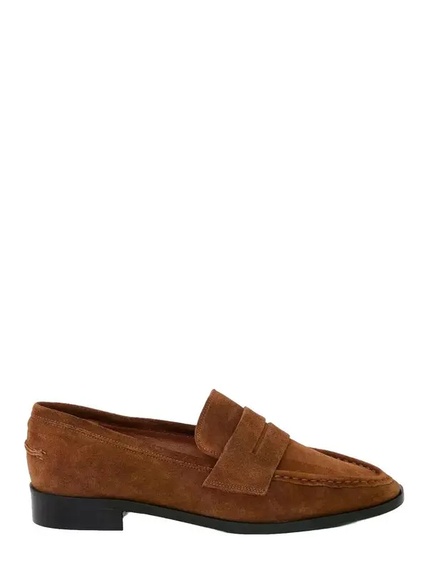 ATP ATELIER Airola Almond-toe Strap Loafers - Brown