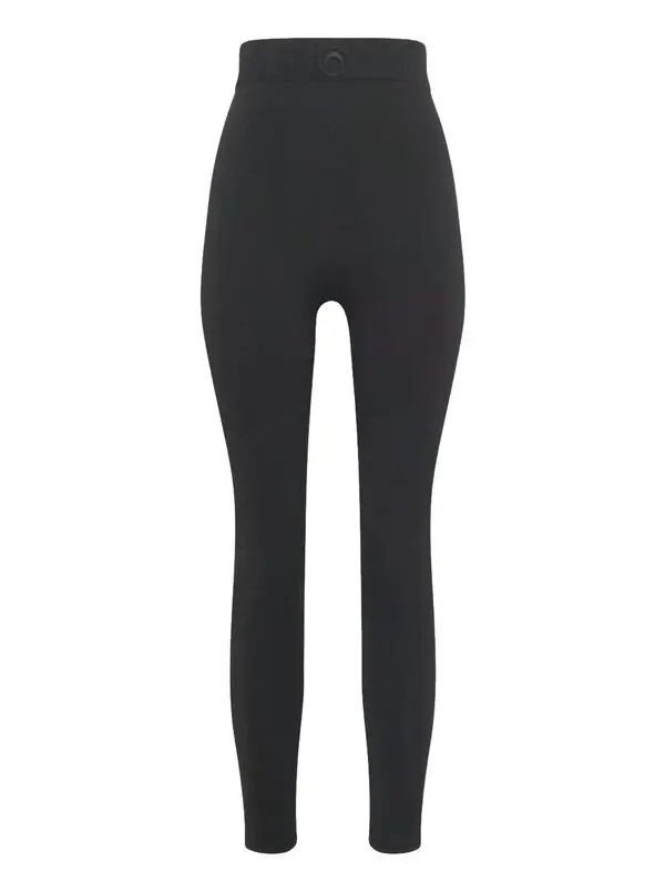 MARINE SERRE Moon-logo Leggings - Black