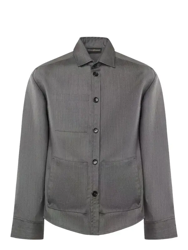 GIULIANO GALIANO Patch-pocket Shirt - Grey