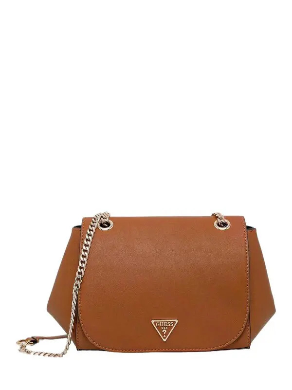 Guess Talent Logo Shoulder Bag - Brown