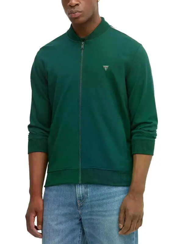 Guess Monaco Ponte Zip-up Sweater - Green