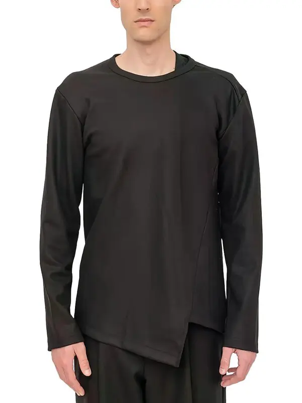 Comme Des Garçons Asymmetric-hem T-shirt - Black