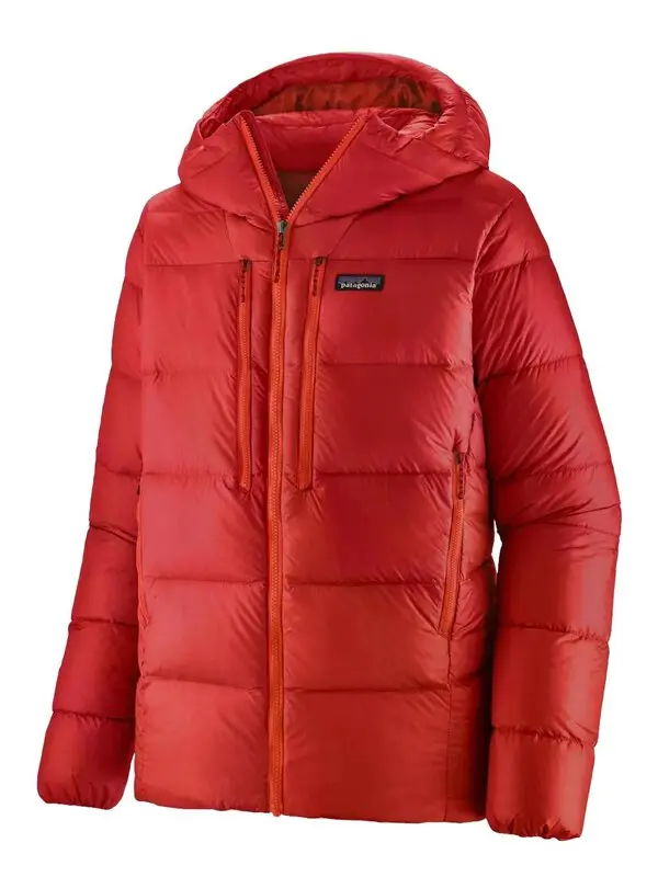 Patagonia Fitz Roy Hooded Padded Jacket - Red