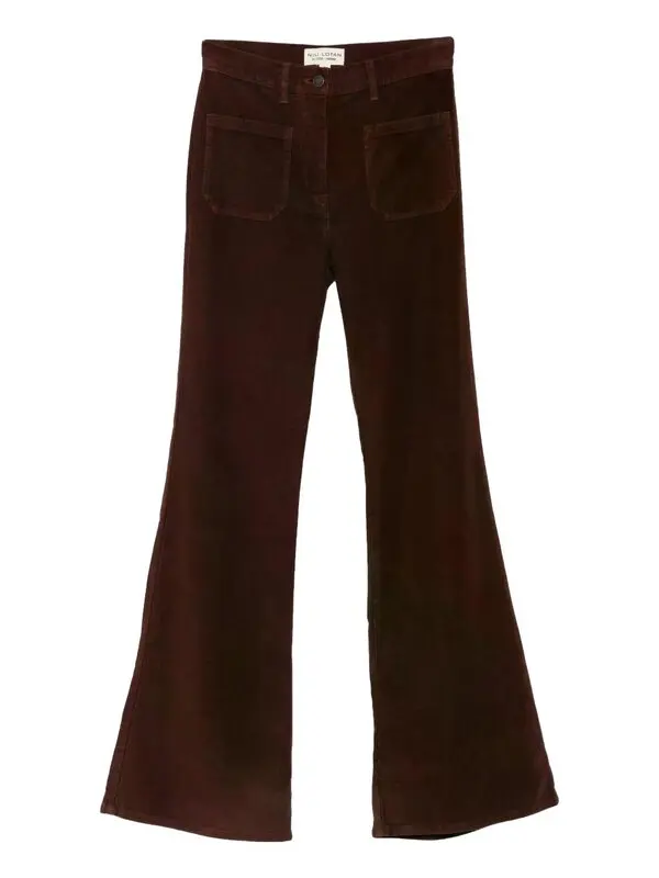 NILI LOTAN Florence Corduroy Trousers - Brown
