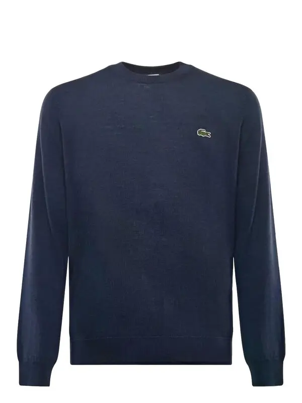 Lacoste Logo-patch Sweater - Blue