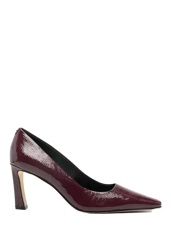 Michael Kors Darrah Pointed-toe Leather Pumps - Red