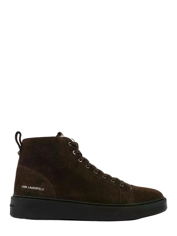 Karl Lagerfeld Flint Ii High-top Sneakers - Brown
