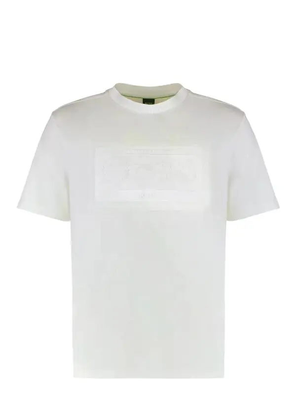 BOSS Graphic-print Cotton T-shirt - White
