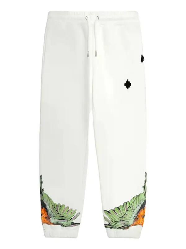 COUNTY OF MILAN Graphic-print Track Pants - Neutrals
