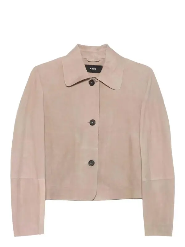 ARMA Emy Suede Jacket - Neutrals