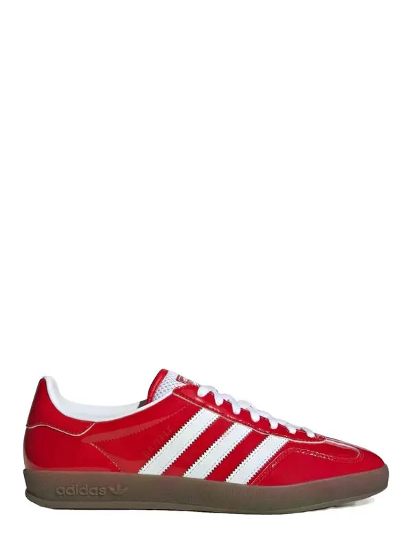 Adidas Gazelle Indoor Patent Leather Sneakers - Red
