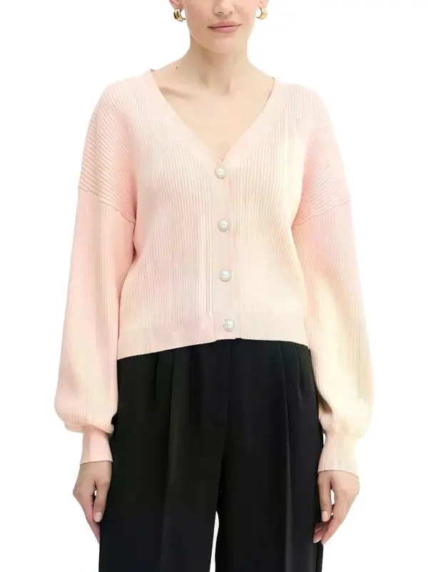 Guess Pearl-button Cardigan - Pink