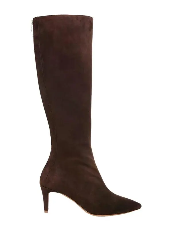 GINISSIMA 65mm Suede Boots - Brown