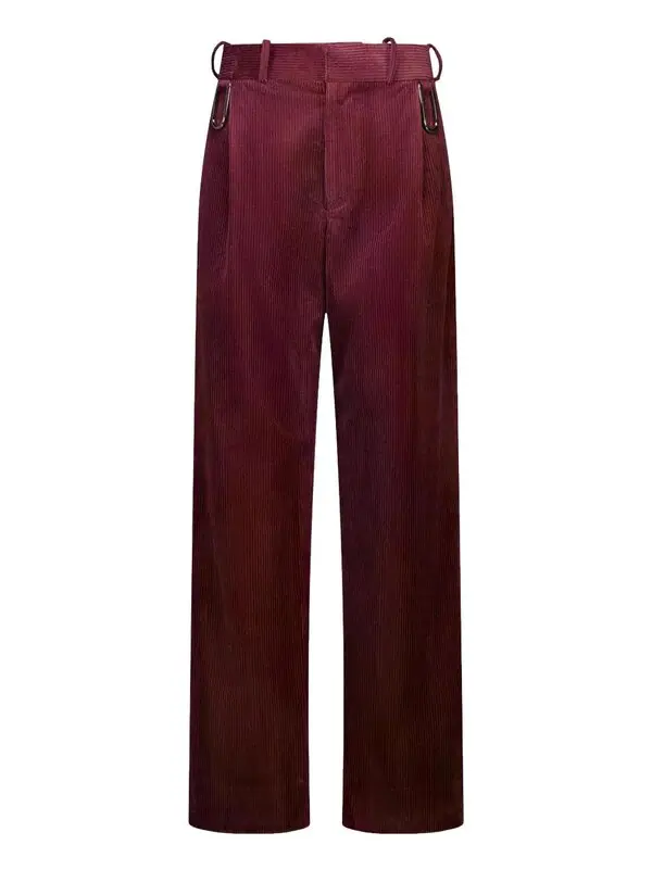 JORDANLUCA Corduroy Usher Trousers - Red