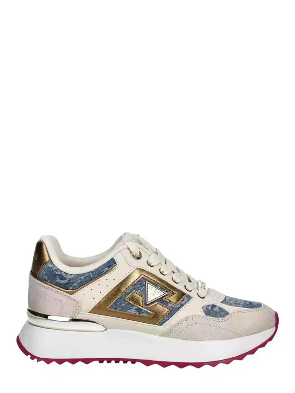 Guess 4g Logo-print Sneakers - Neutrals