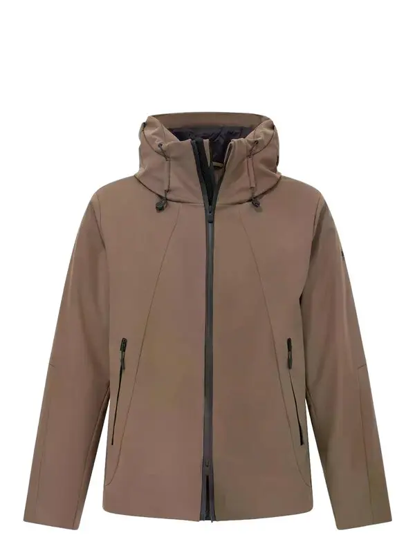 Boggi Milano Hooded Padded Jacket - Brown