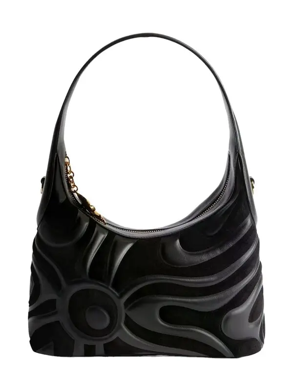 Emilio Pucci Marmo Pattern Hobo Bag - Black