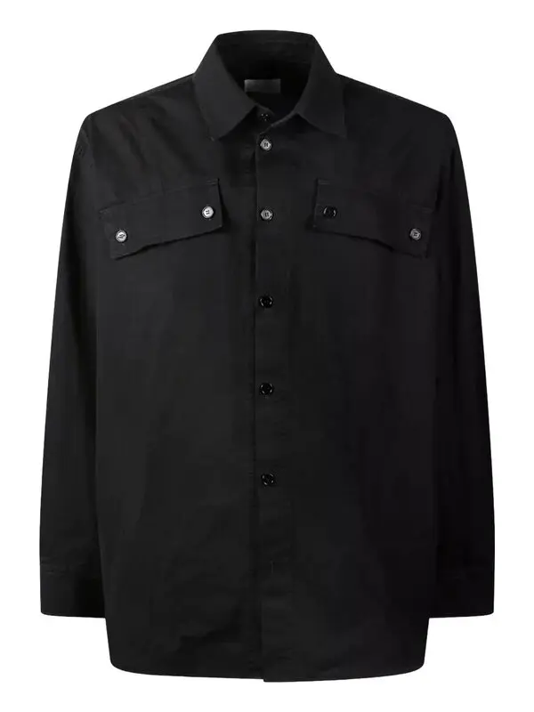 Off-White Cotton Shirt - Black