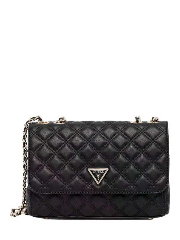 Guess Giully Quilted Shoulder Bag - Black