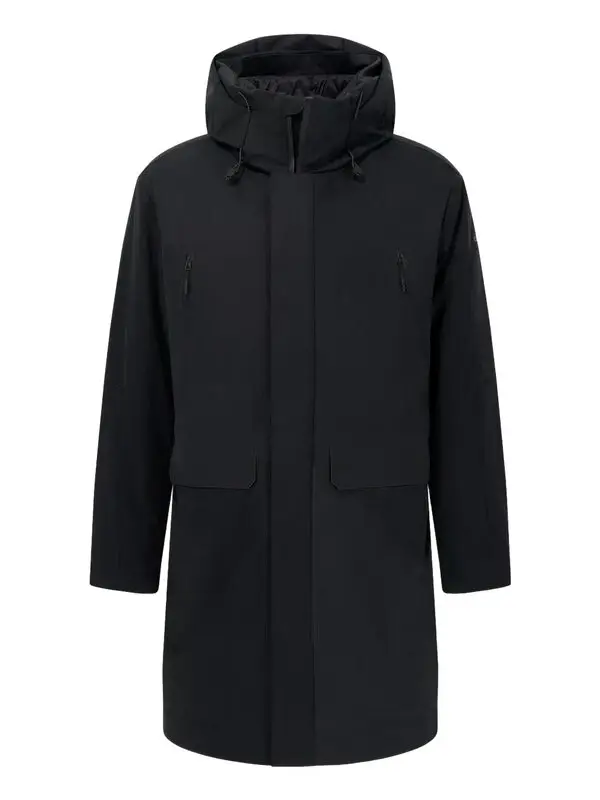 Boggi Milano Padded L-block Coat - Black