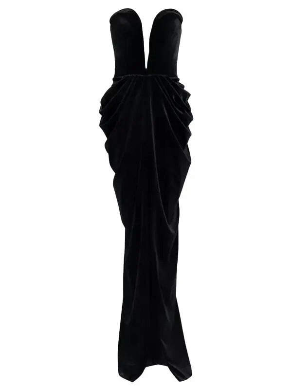 ANA RADU Strapless Maxi Dress - Black